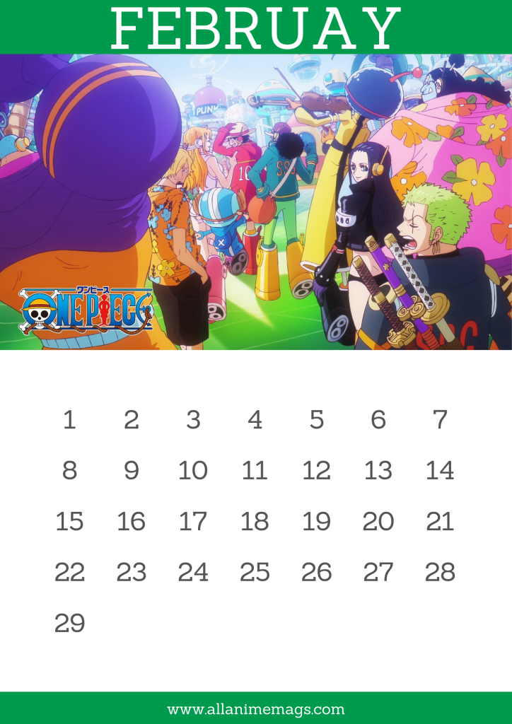 Free 2024 One Piece Anime Calendars - All About Anime and Manga