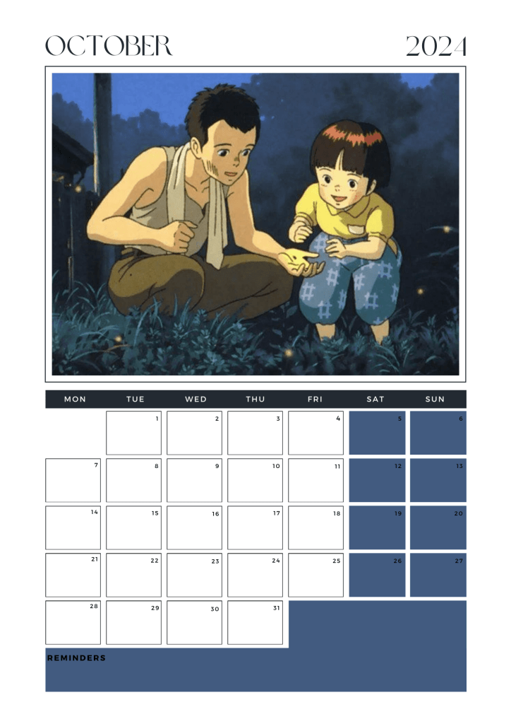 Free Studio Ghibli 2024 Calendars - All About Anime and Manga