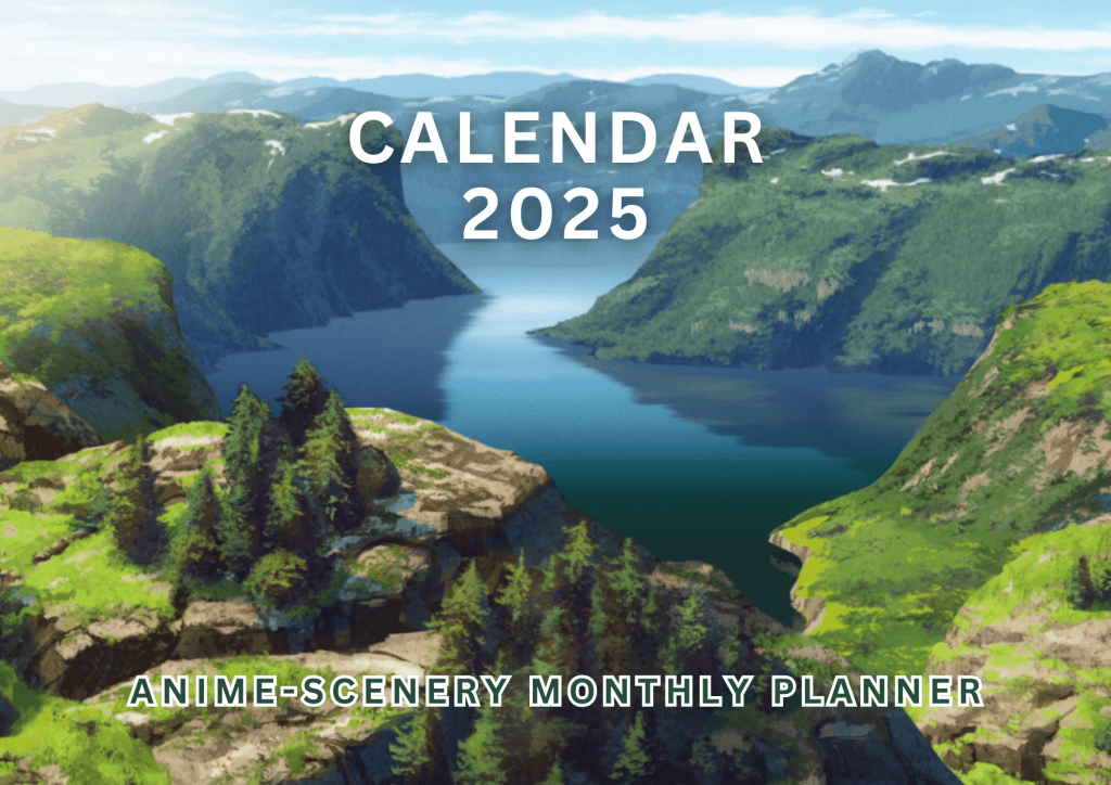 2025 Anime Scenery Monthly Planner: Bringing Scenic Anime to Your ...