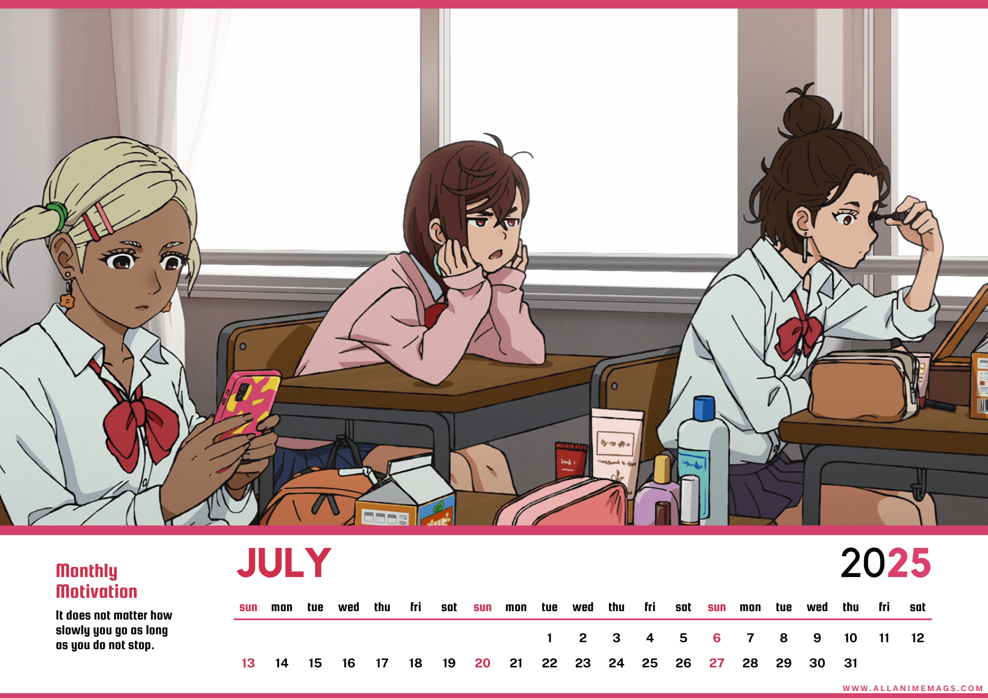 5 Free Downloadable 2025 Anime Calendars: Dan Da Dan - All About Anime ...