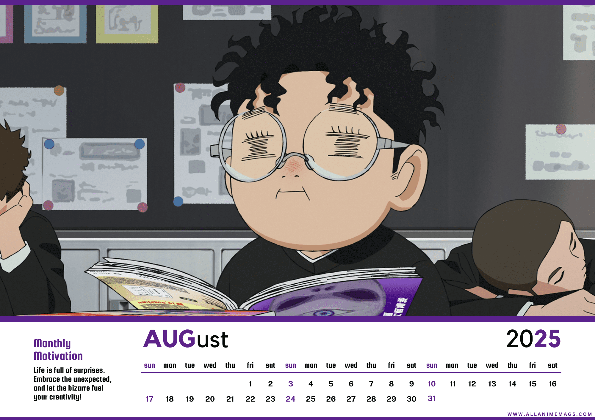 5 Free Downloadable 2025 Anime Calendars: Dan Da Dan - All About Anime ...