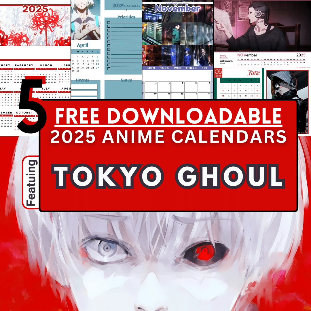 2025 Free Downloadable Anime Calendars - All About Anime and Manga