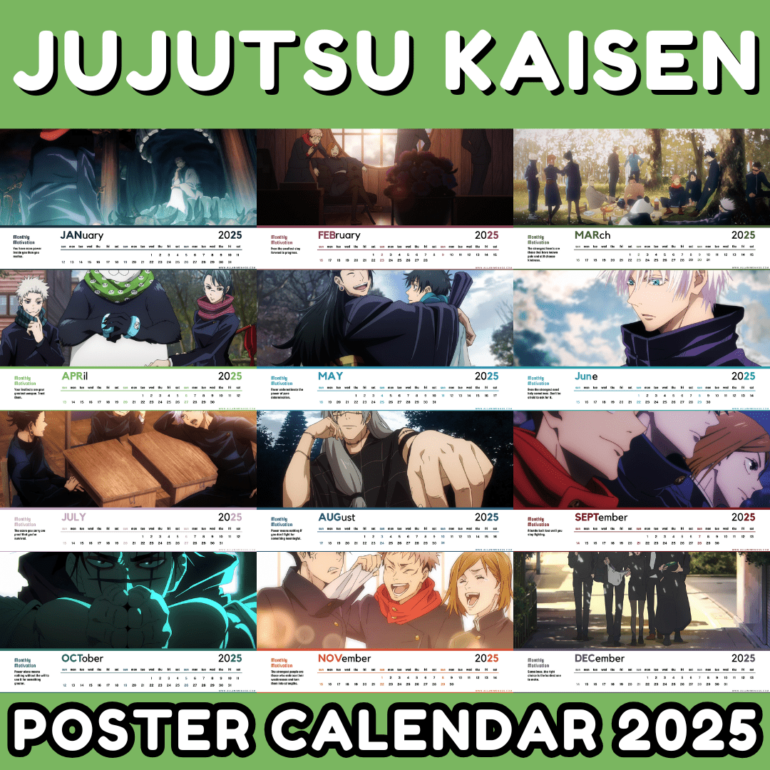2025 Free Downloadable Anime Calendars - All About Anime and Manga