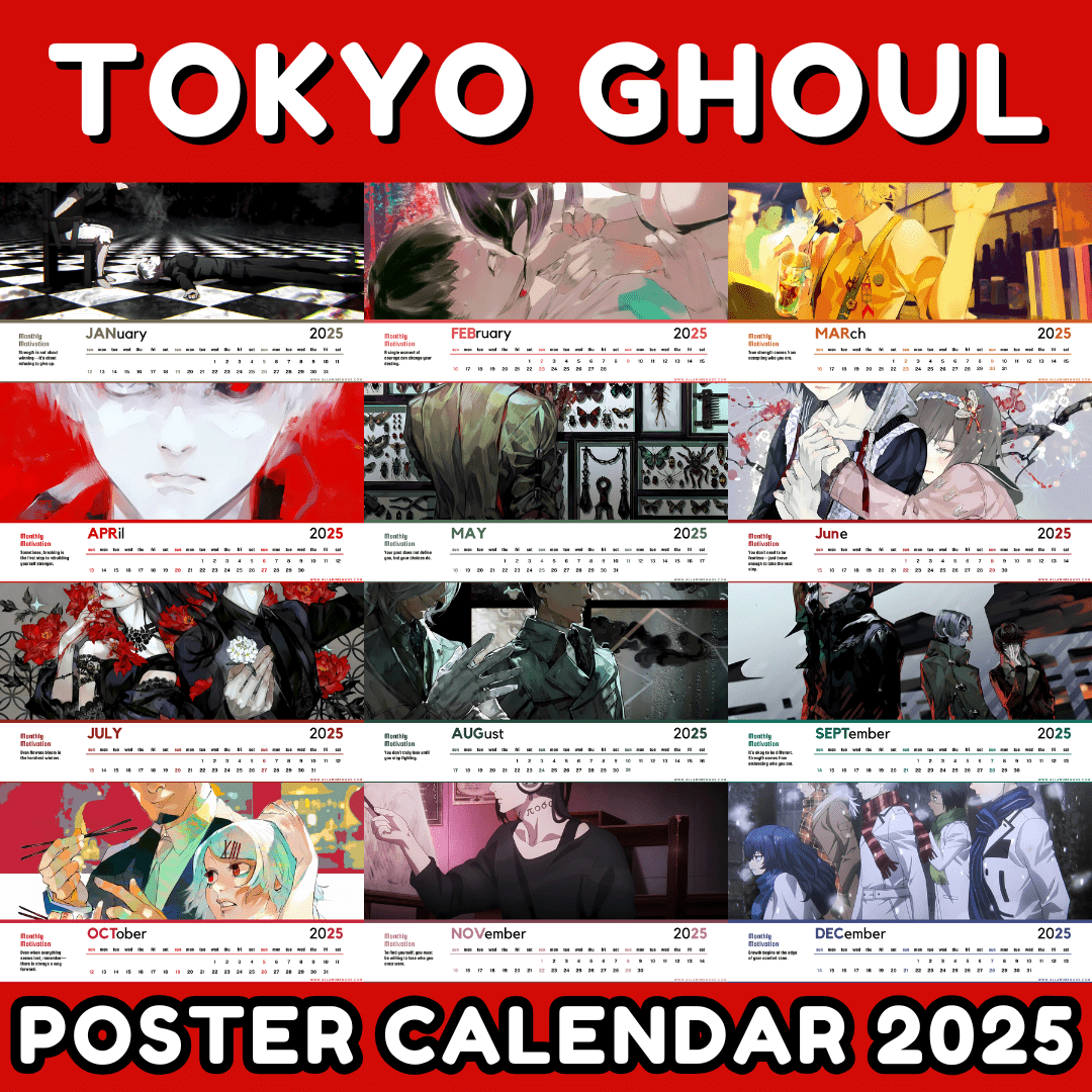 2025 Free Downloadable Anime Calendars - All About Anime and Manga